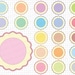 Frames Clipart, Scalloped Frames, Round Labels, Scalloped Labels, Tags ...