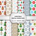 Christmas Digital Paper, Christmas Clip Art, Christmas Ball Clipart ...