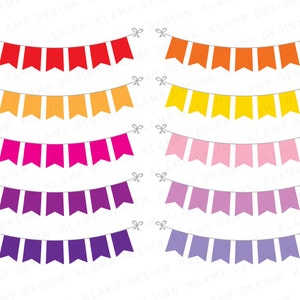 Bunting Banners Clipart: "banner FLAG Clipart" Party Bunting, Banner ...