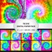 Tie Dye Digital Paper: "colorful Tie Dye Blurred Digital Paper Pack ...