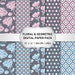 Floral Digital Paper, Geometric Digital Paper, Flower Digital Paper ...