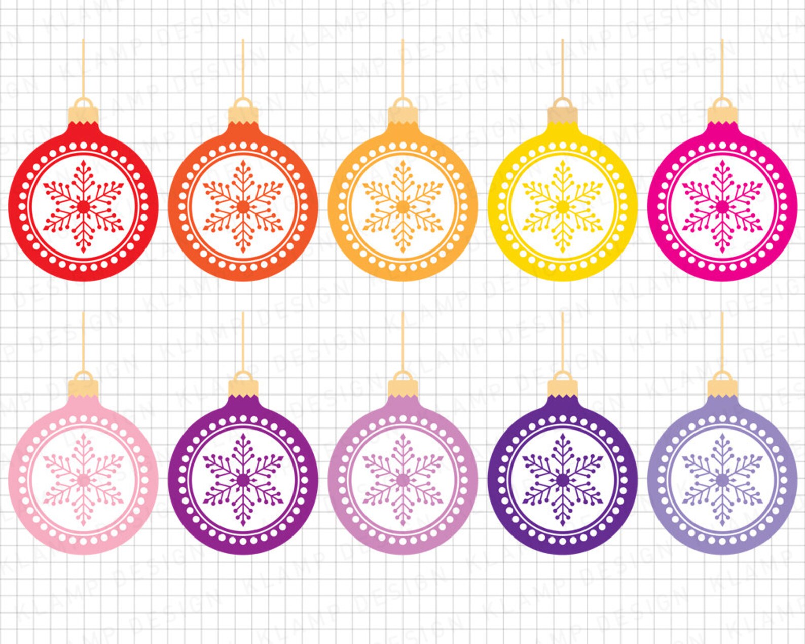 Christmas Clipart, Christmas Ornament Clipart, Christmas Balls Clipart ...