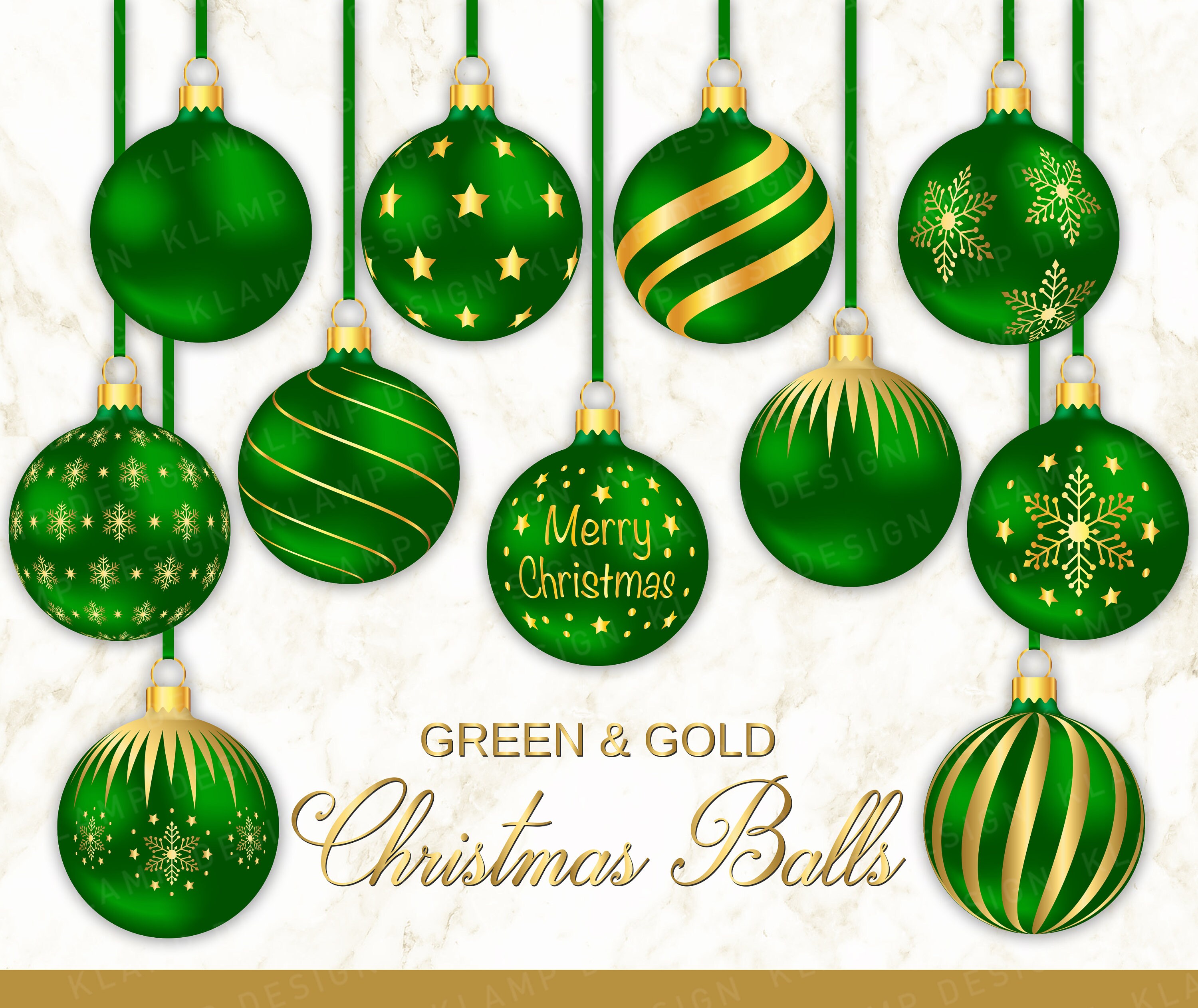 Christmas Balls Clipart, Blue and Gold Christmas Baubles, Christmas ...