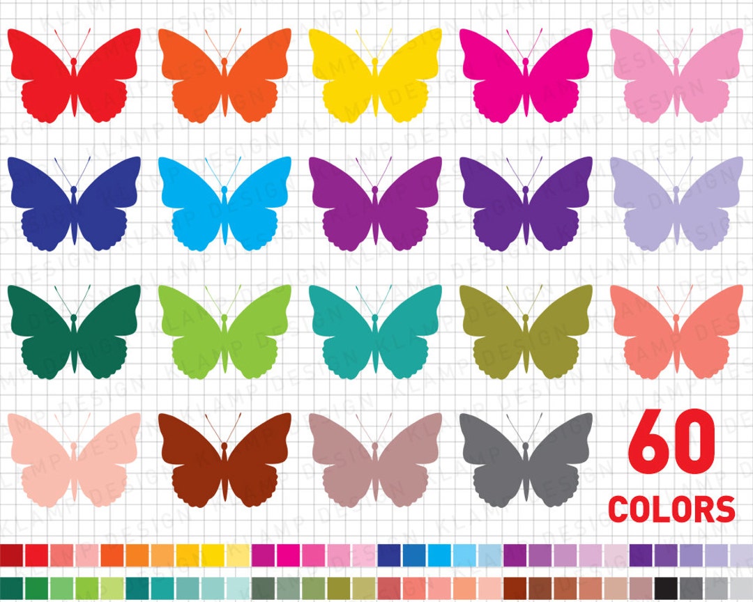 Rainbow Butterfly Clipart