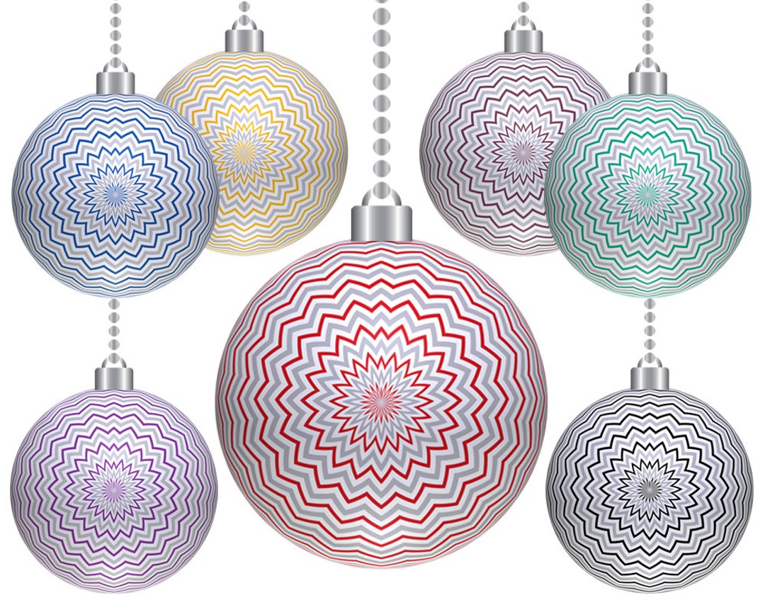 Christmas Balls Clipart, Digital Christmas Ball, Clipart Balls, Holiday ...