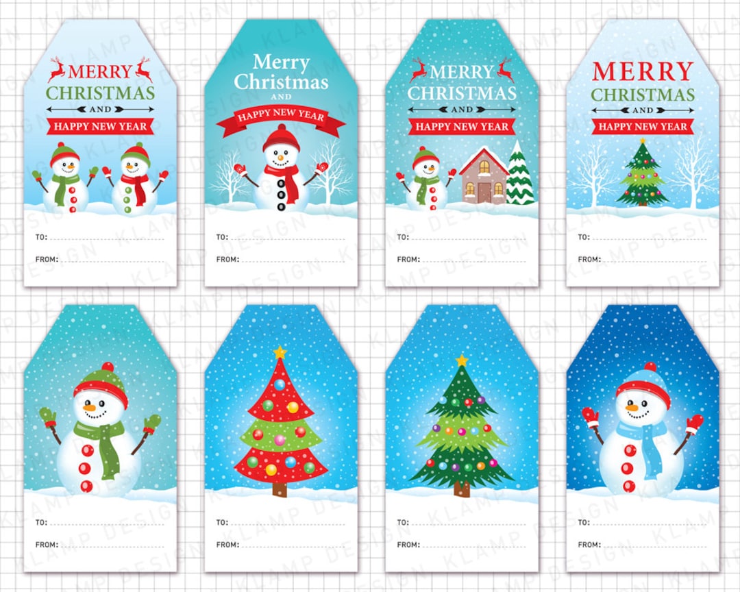 Christmas Tags Clipart: "christmas GIFT Tags Printable" Merry Christmas ...