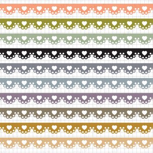 Border Clipart: "scallop Border Clipart" Color Border Clipart, Digital ...