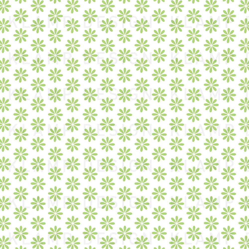 Blue Digital Paper, Green Digital Paper, Floral Digital Paper, Ornament ...