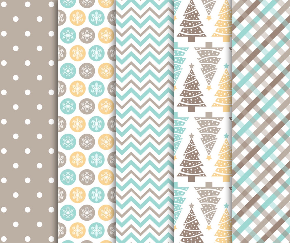 Christmas Digital Paper Commercial Use: "christmas Papers" With ...