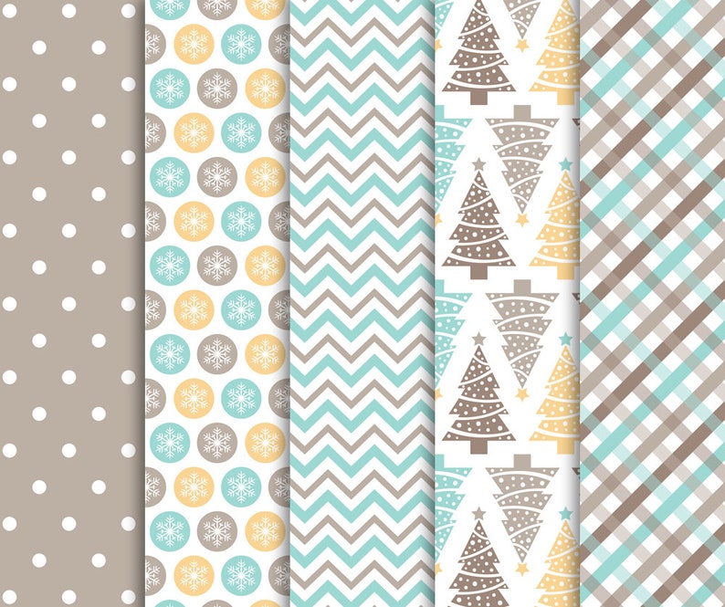 Christmas Digital Paper Commercial Use: "christmas Papers" With ...
