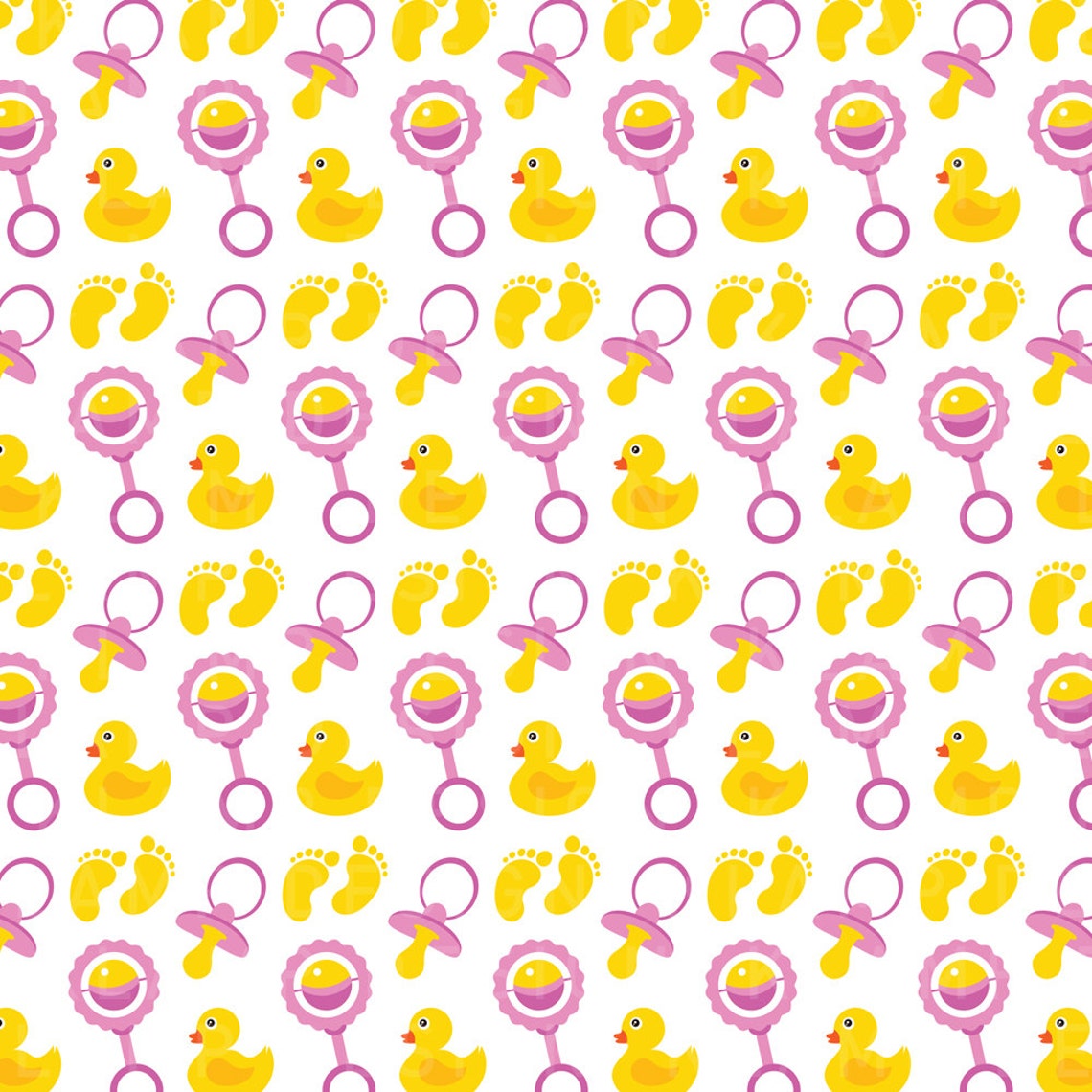 Baby Digital Paper: "baby Girl Digital Paper" Pink Baby Digital Paper ...