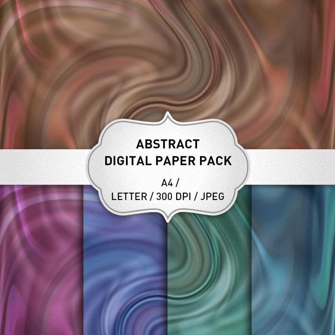 Abstract Digital Paper Pack, Digital Paper, Instant Download, Digital ...