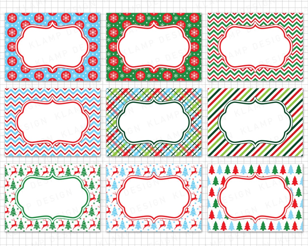Christmas Digital Frames: "christmas FRAME Clipart" Christmas Labels ...