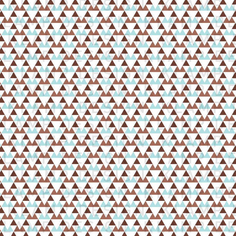 Light Blue and Brown Digital Paper, Scrapbook Digital Paper, Geometric ...