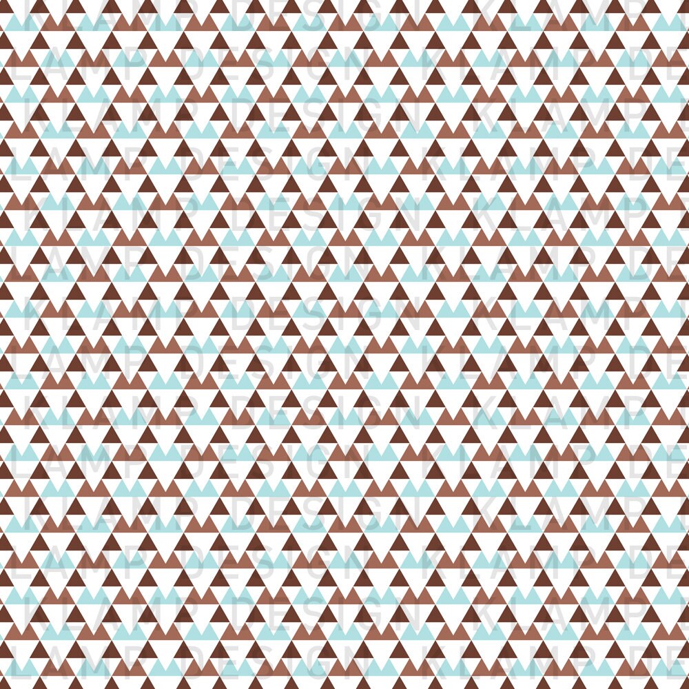 Light Blue and Brown Digital Paper, Scrapbook Digital Paper, Geometric ...