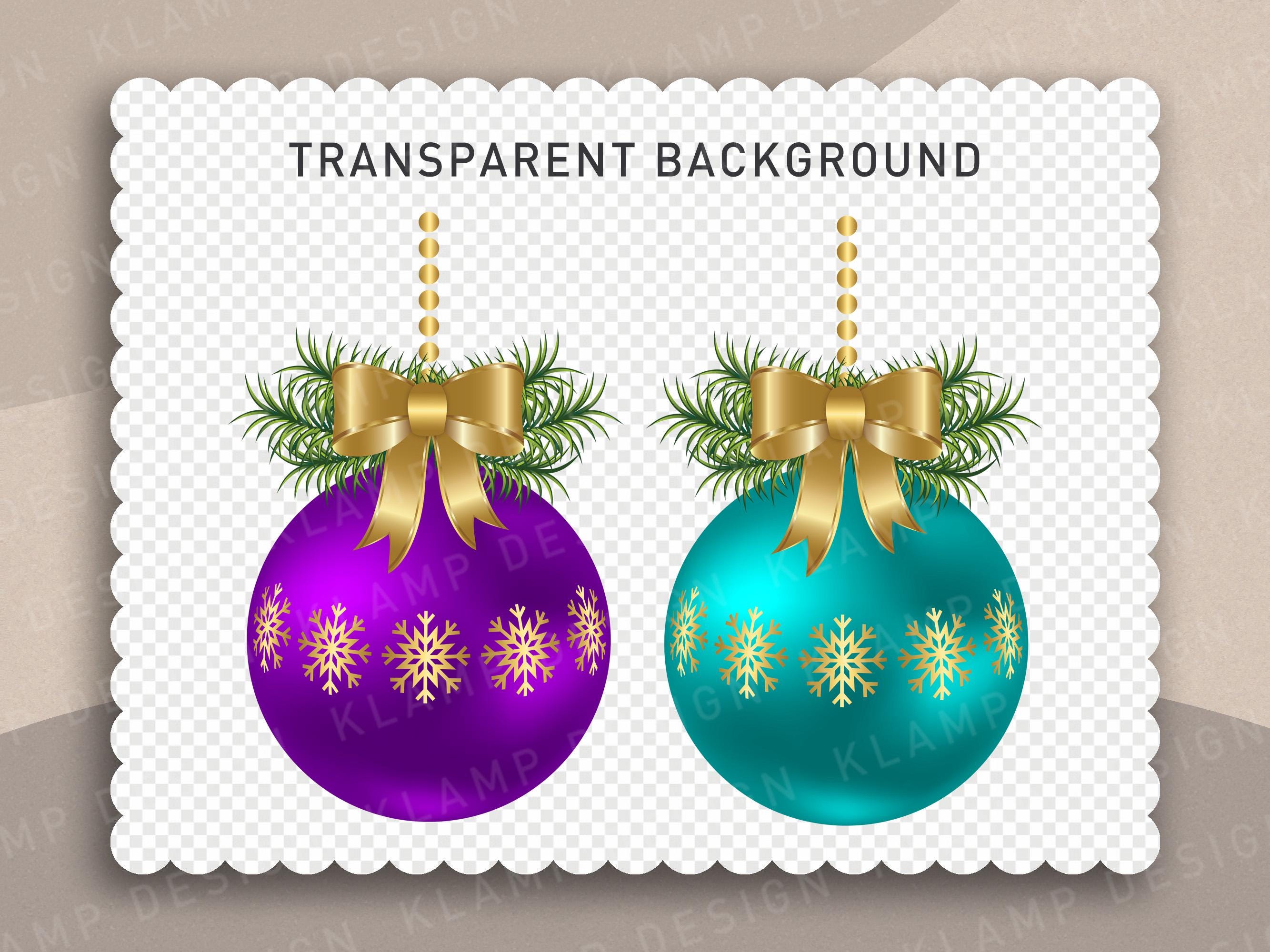 Christmas Balls Clip Art Commercial Use, Digital Christmas Ball ...