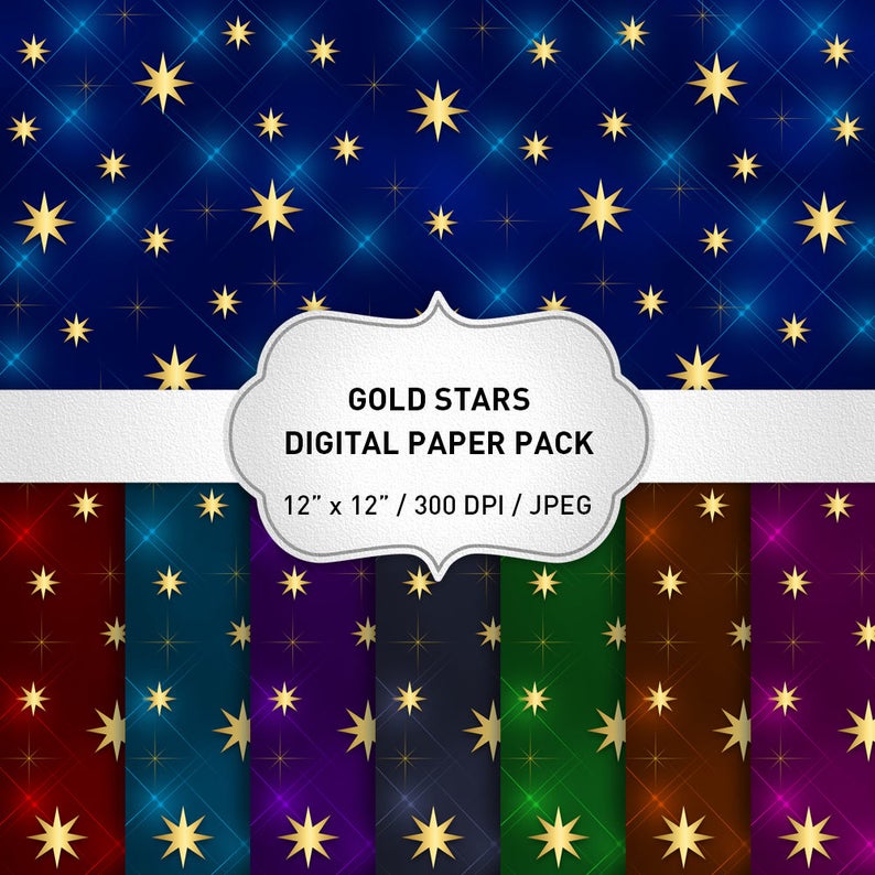 Christmas Clipart, Christmas Digital Paper Bundle, Holiday Clipart ...