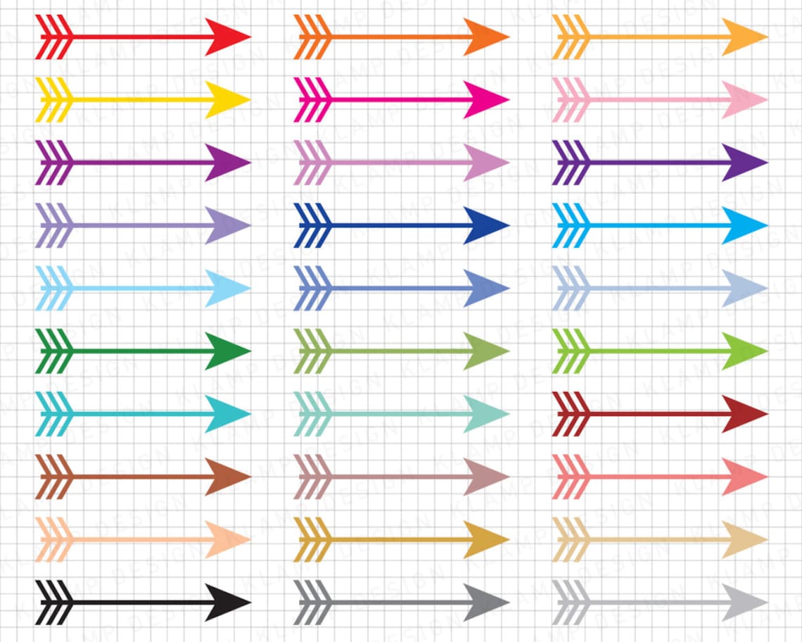Arrow Clipart, Digital Arrow Clipart, Printable Arrow, Digital Arrows ...