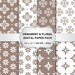 Ornament Digital Paper Pack, Floral Digital Paper Pack, Digital Paper ...