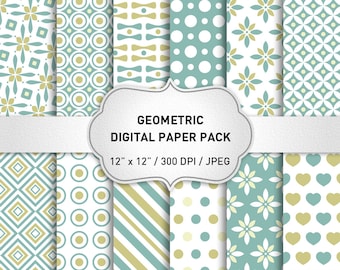 Bright Lime Green Digital Paper Backgrounds With Flowers Polka - Etsy