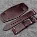 Horween Chromexcel Burgundy Unlined Leather Bund Watch Strap - Etsy