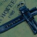 Horween Shell Cordovan Navy Half Padded Leather Watch Strap - Etsy