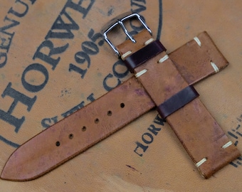 Horween Shell Cordovan Colour 8 Unlined Rally Leather Watch | Etsy