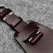 Horween Chromexcel Burgundy Unlined Leather Bund Watch Strap - Etsy