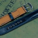 Horween Shell Cordovan Navy Half Padded Leather Watch Strap - Etsy