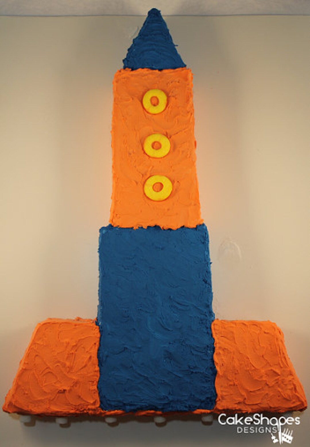 Printable Rocket Cut-up Cake Pattern to Create a Rocket Shaped Cake ...