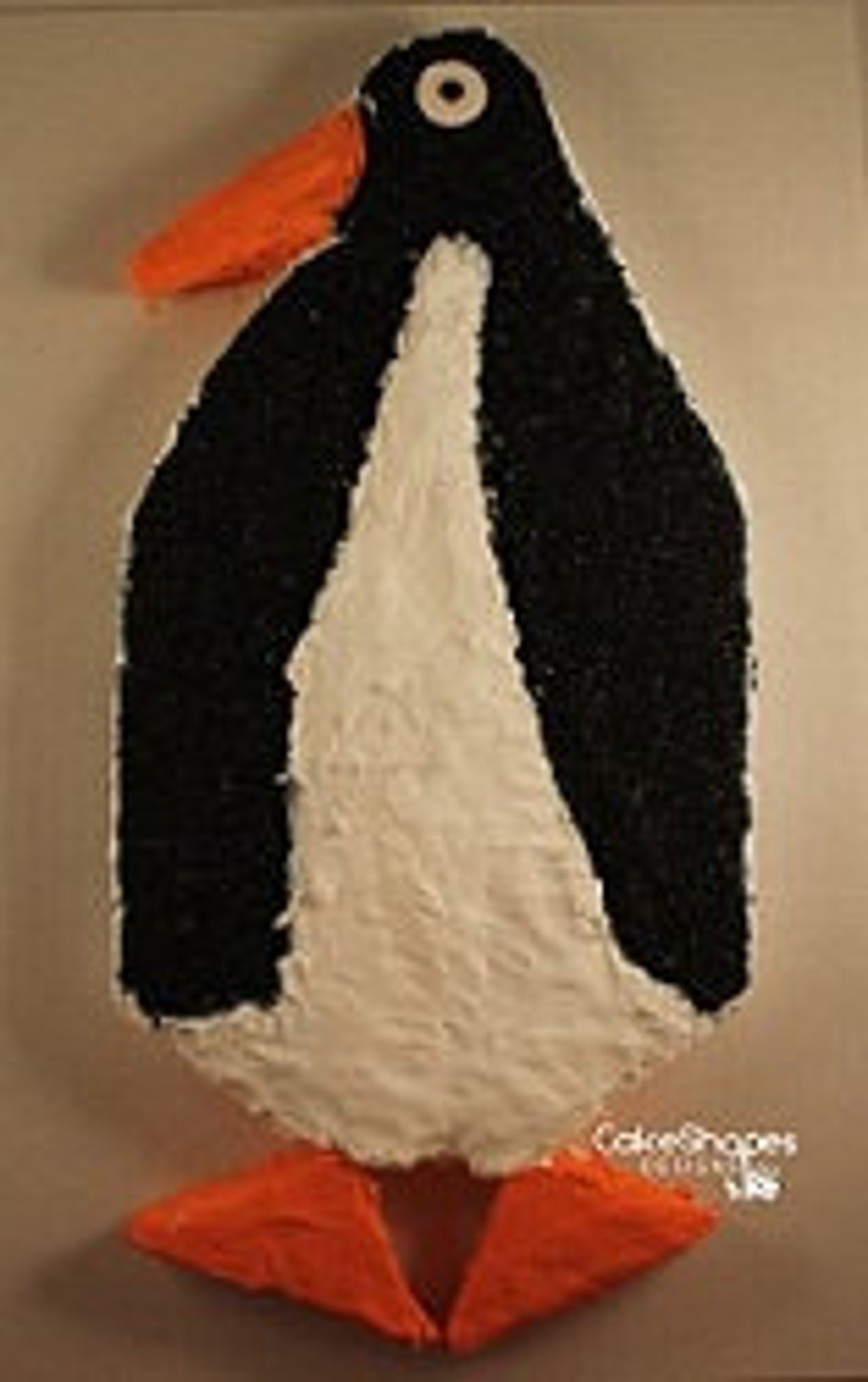 Printable Penguin Cut-up Cake Pattern to Create a Penguin Shaped Cake ...