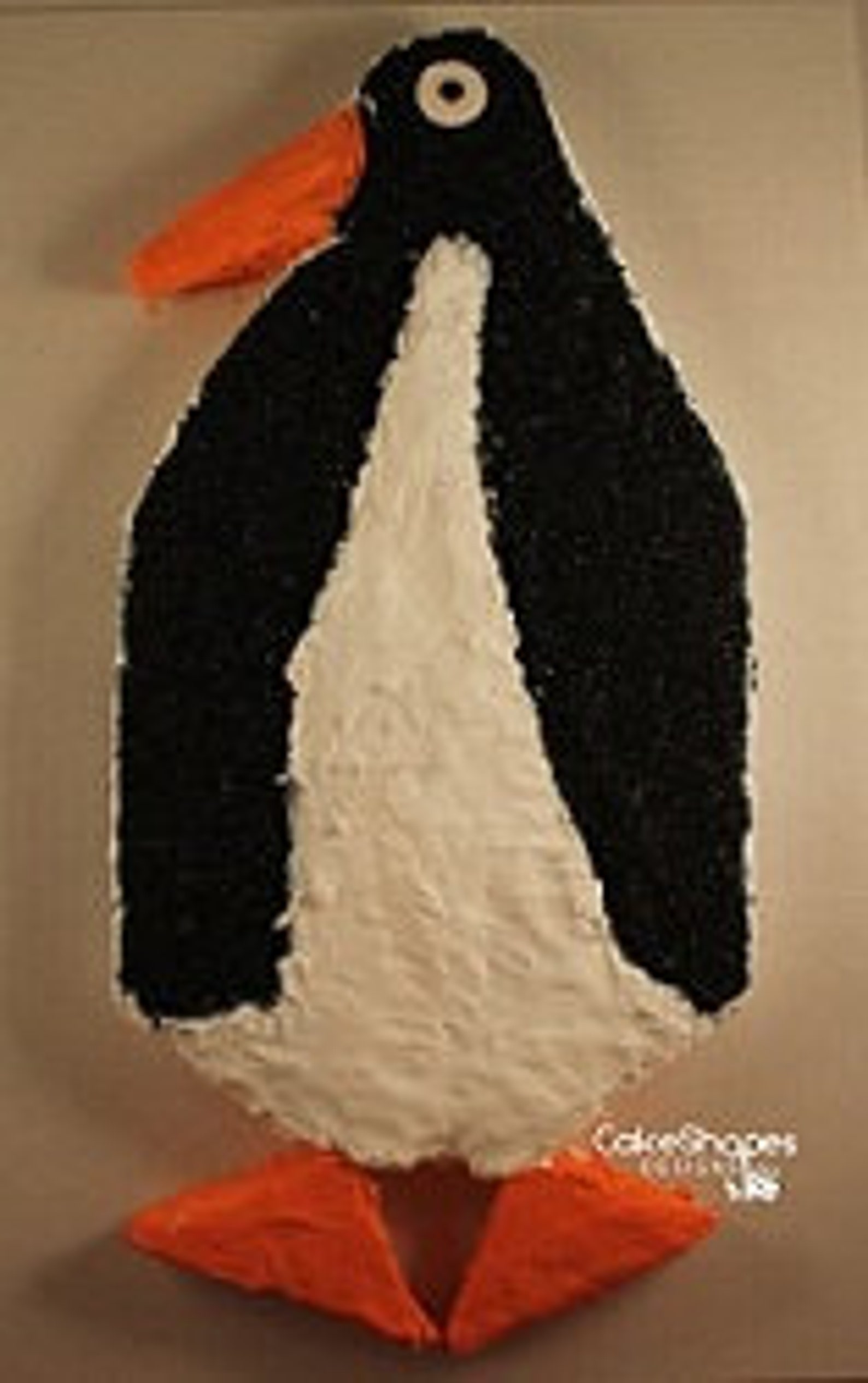 Printable Penguin Cut-up Cake Pattern to Create a Penguin Shaped Cake ...