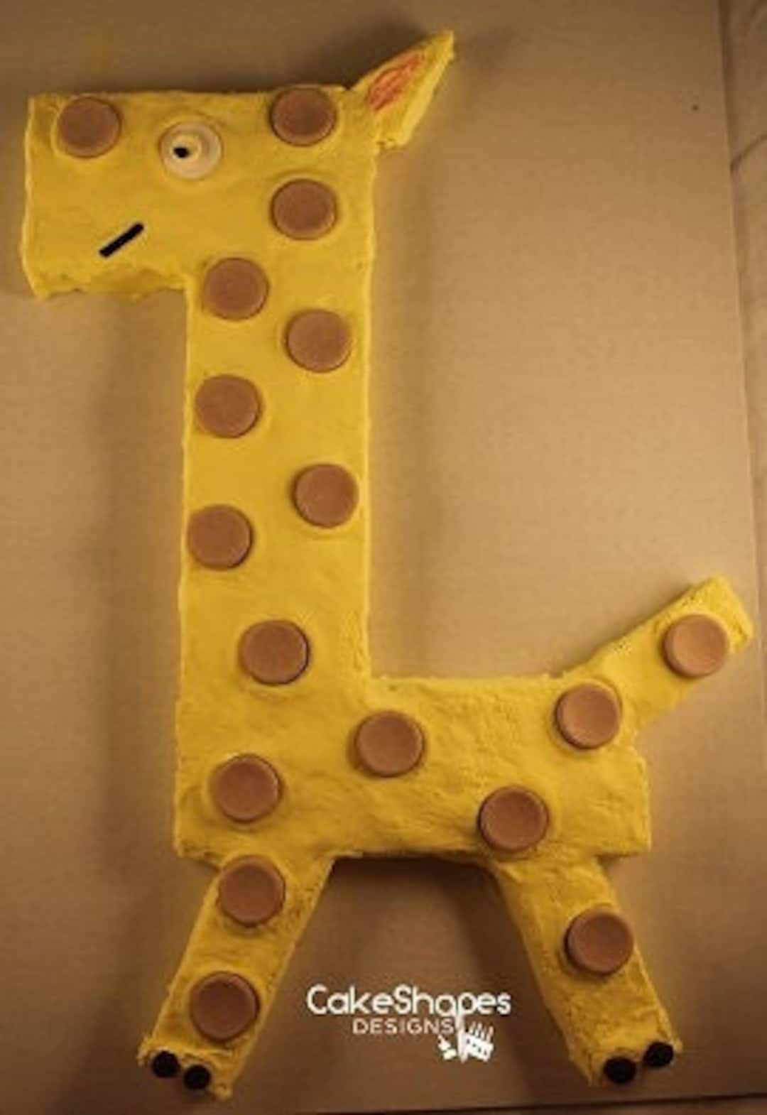 Printable Giraffe Cut-up Cake Pattern to Create a Giraffe Shaped Cake ...