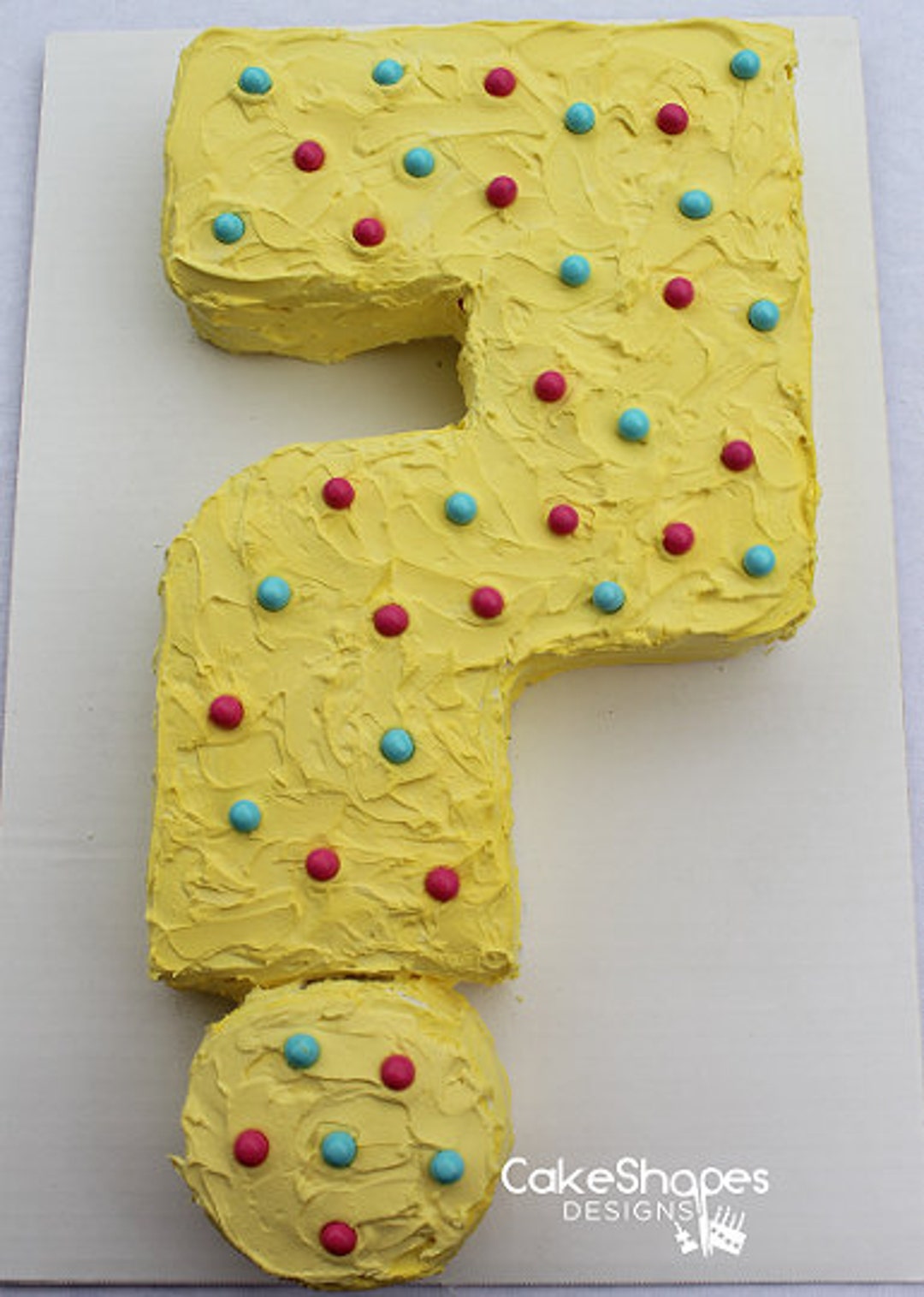 Printable Question Cut-up Cake Pattern to Create a Question Shaped Cake ...