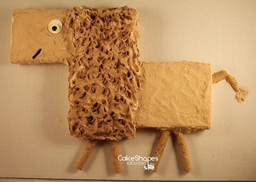 Printable Lion Cut-up Cake Pattern to Create a Lion Shaped Cake / Cut ...