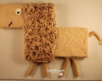 Printable Giraffe Cut-up Cake Pattern to Create a Giraffe Shaped Cake ...