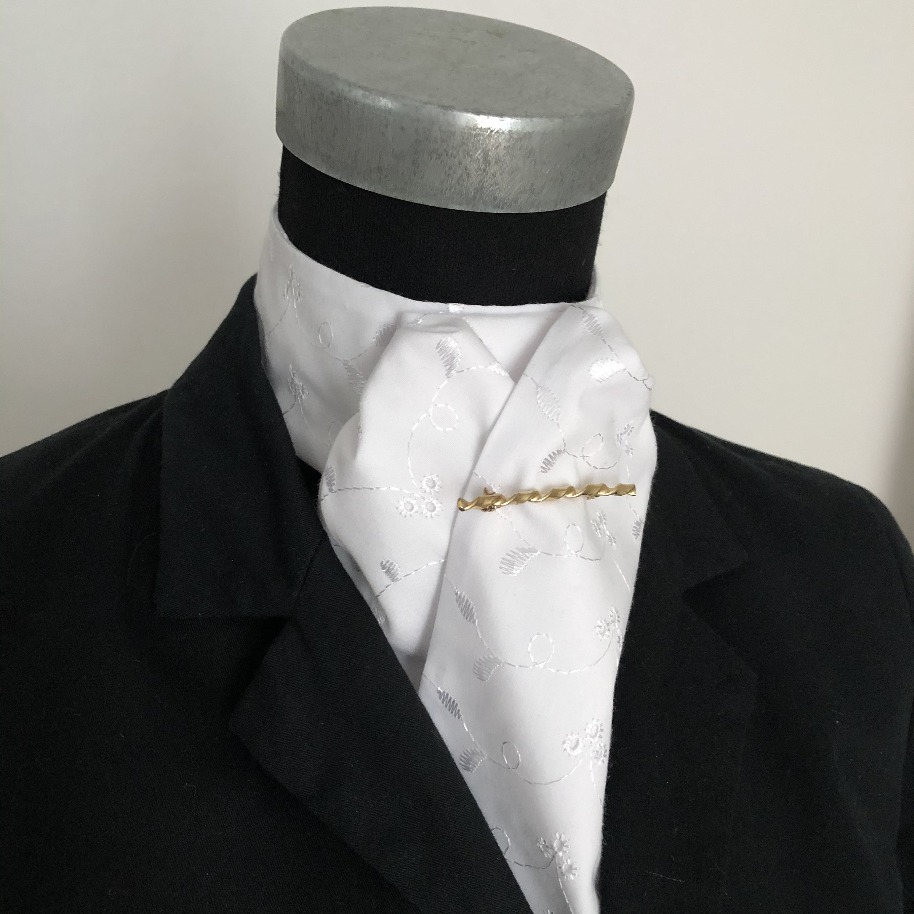 Dressage Hunting Eventing Equestrian Ready Tied Stock Tie | Etsy