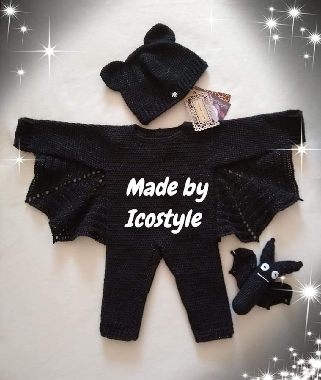 Crochet Baby Bat Costume: Newborn Halloween Outfit With Toy - Etsy