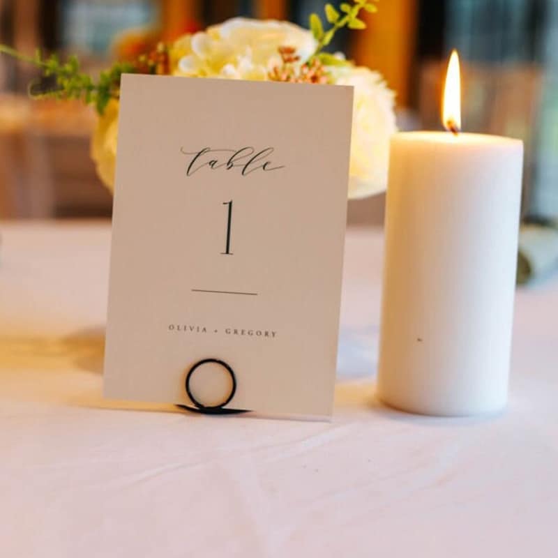 Table Number Holders - Etsy