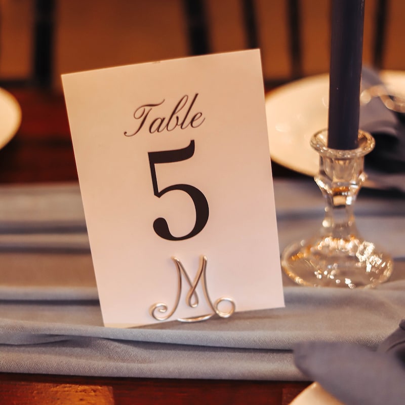 Table Number Holders - Etsy