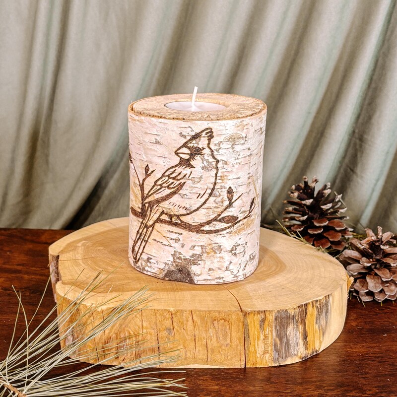 Birch Bark Candles - Etsy