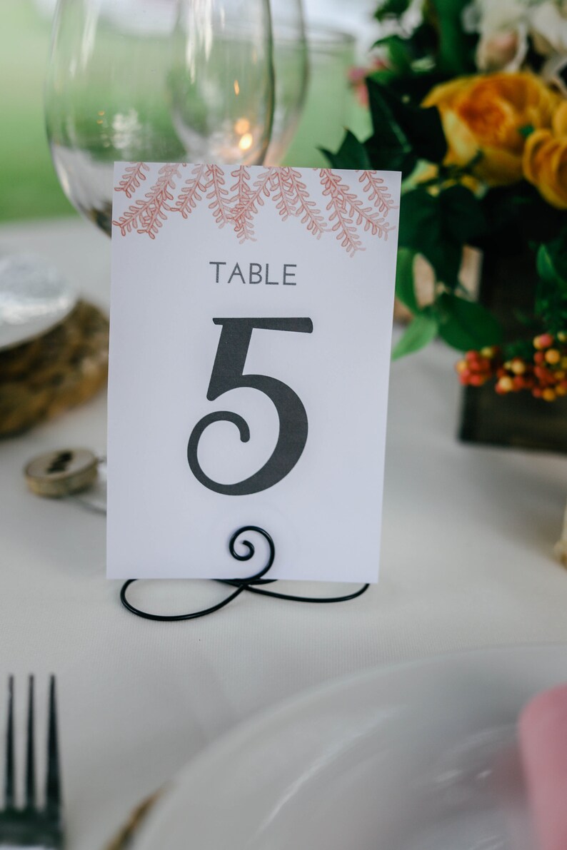 Infinity Table Number Holders Set of 5 Wire Table Number - Etsy