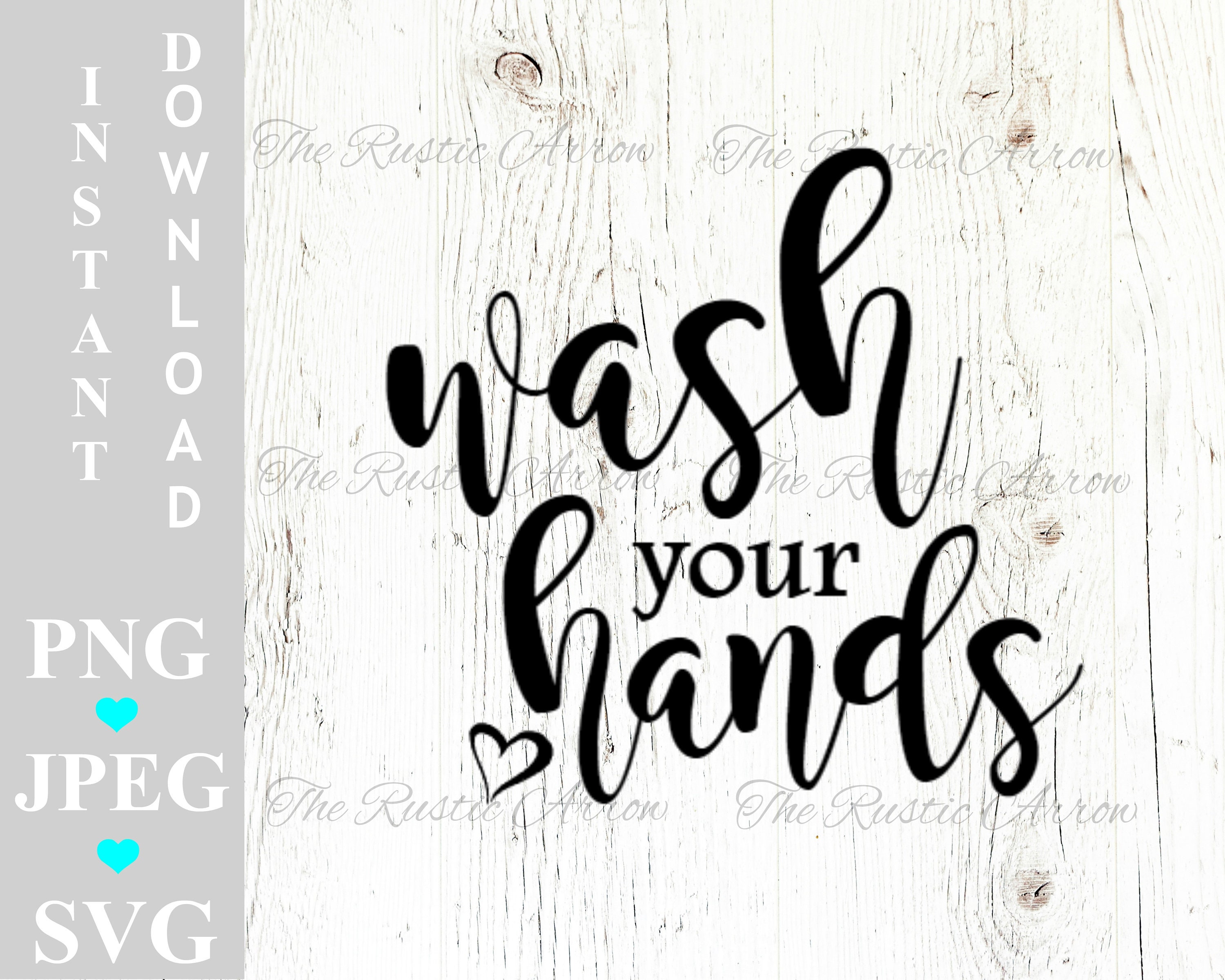 Wash Your Hands Cut File - Etsy