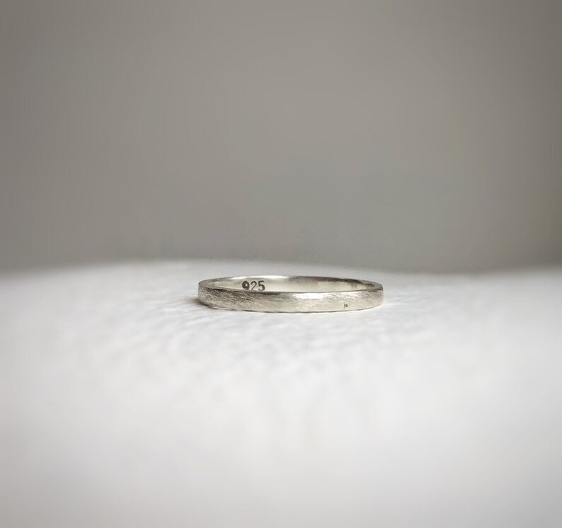 Rustic Wedding Band Set Recycled Silver Wedding Band Sets - Etsy