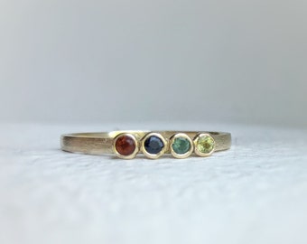 Gold Family Ring - Etsy