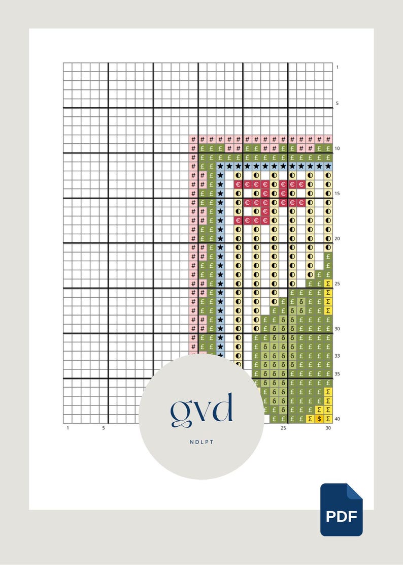 Lemon Postage Stamp Needlepoint & Cross Stitch PDF Pattern / Design Guide - Etsy