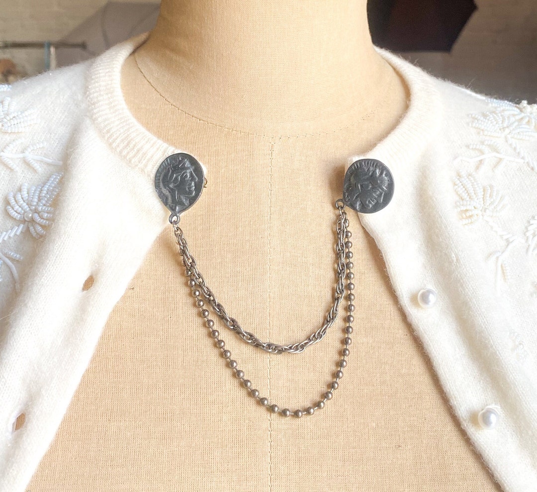 1950s Sweater Guard Pins | Roman Soldier Theme - Etsy
