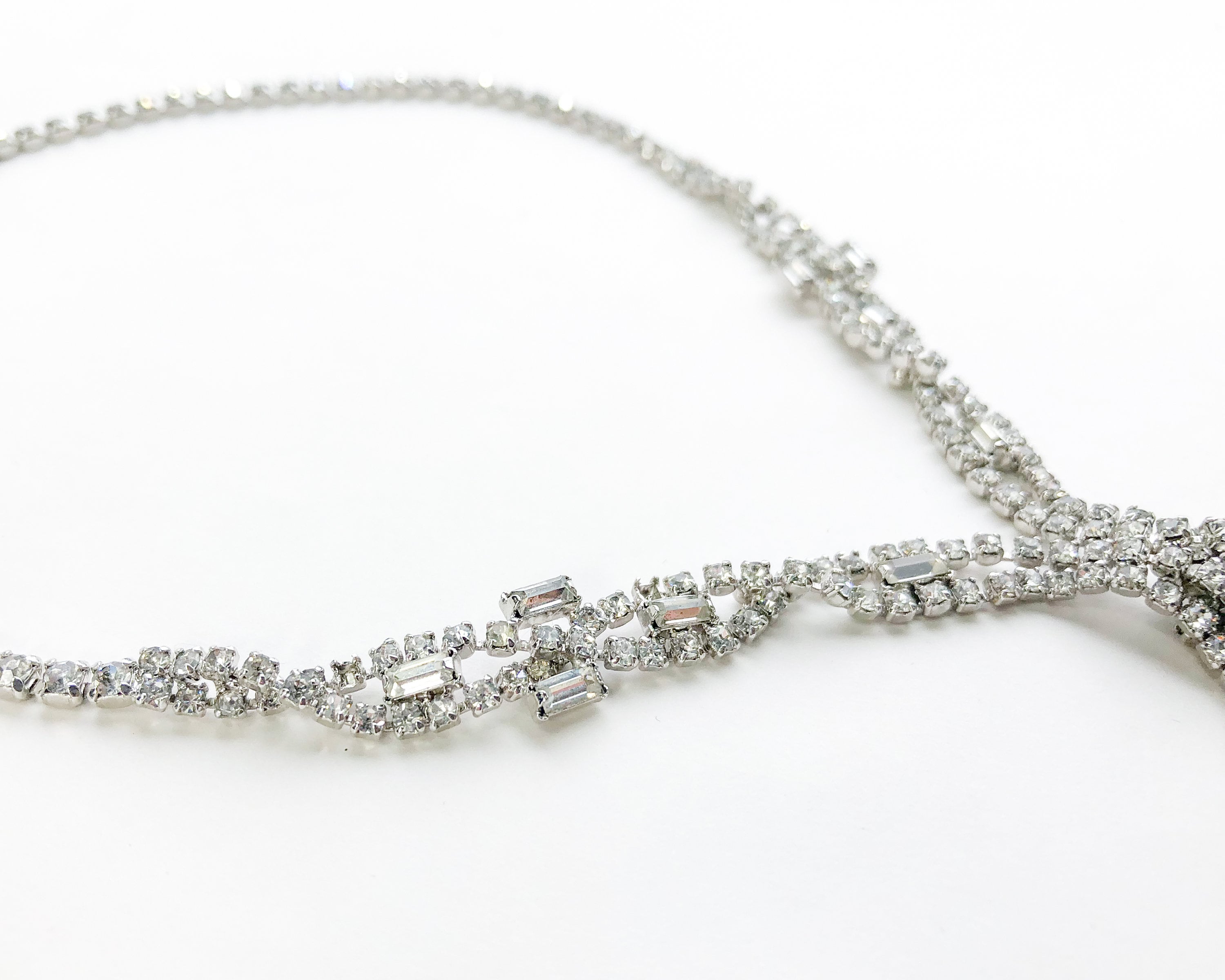 Kramer 1950s Elegant Rhinestone Necklace 50s Rhinestone | Etsy