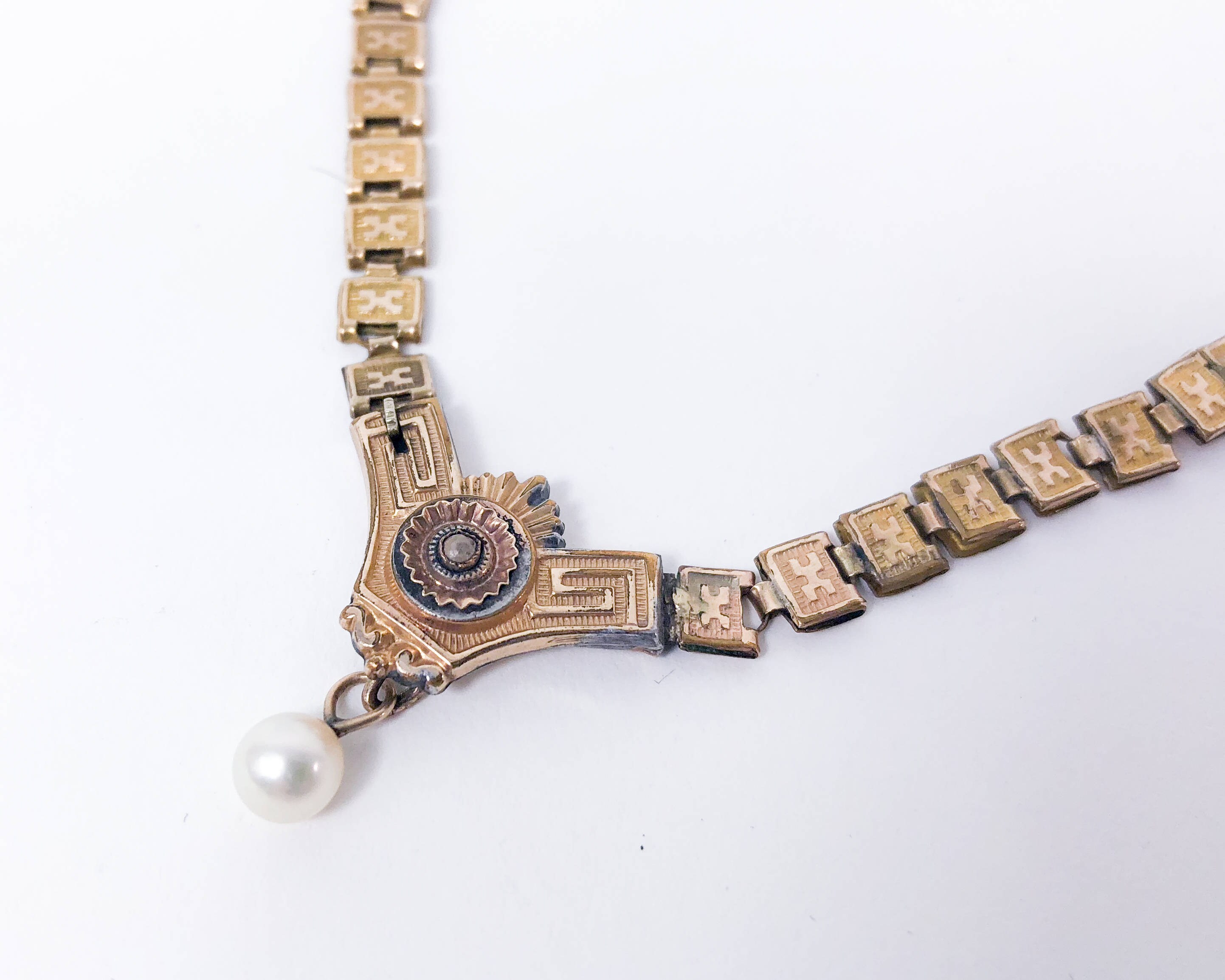 1800s Gold Book Chain Necklace Book Chain Pendant Necklace - Etsy