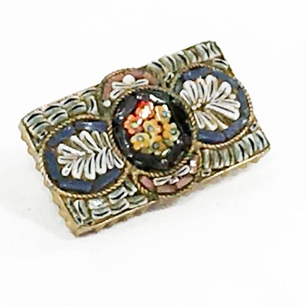 Micro Mosaic Brooch - Etsy